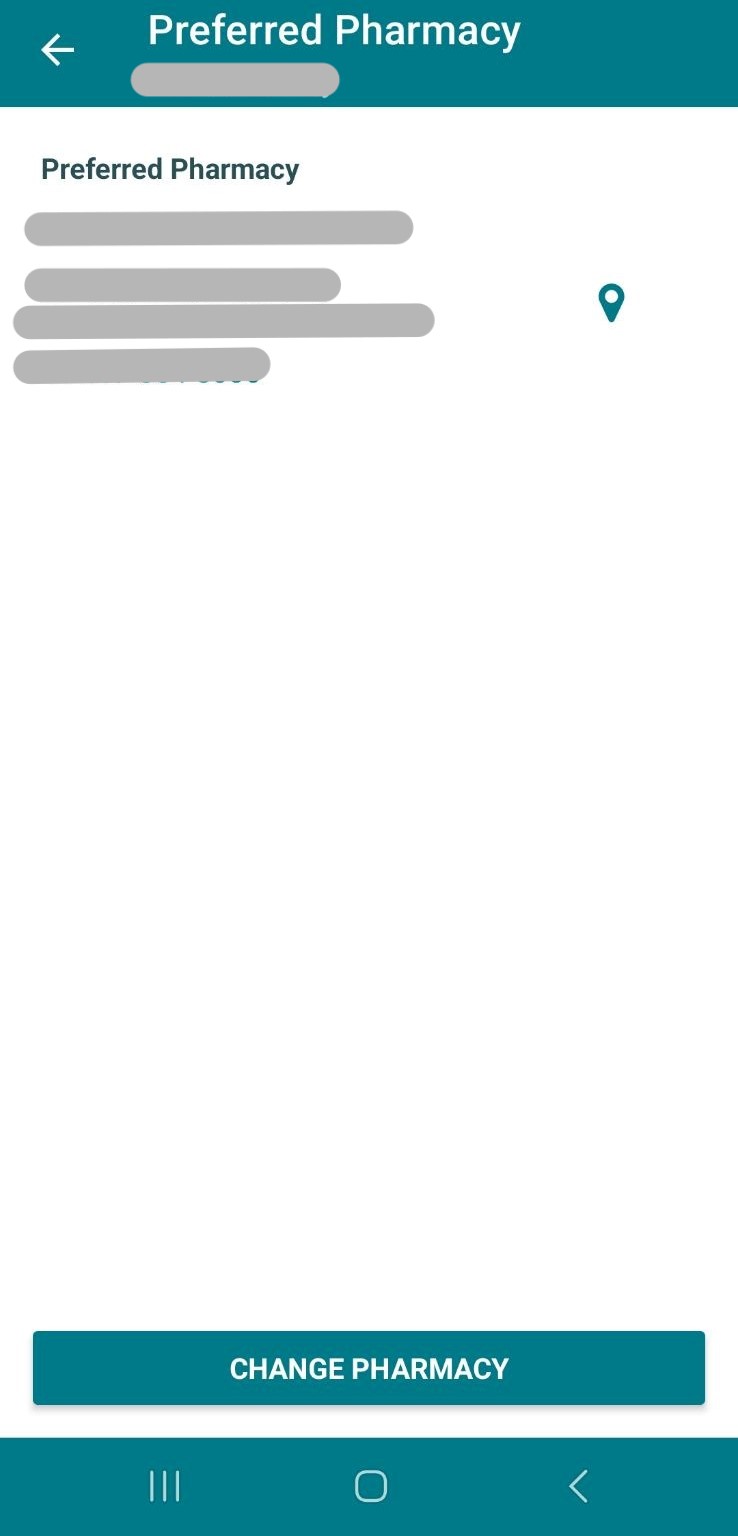 Add or Change your Preferred Pharmacy-Mobile App