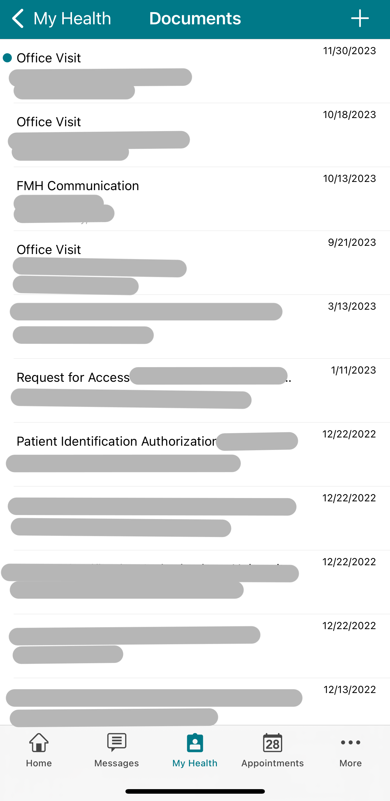 Adding Health Records to the Account-Mobile App