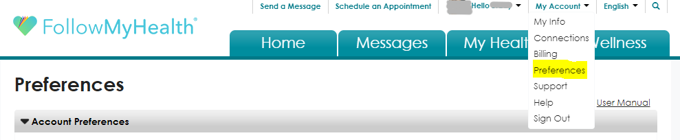 Account Management for FollowMyHealth™