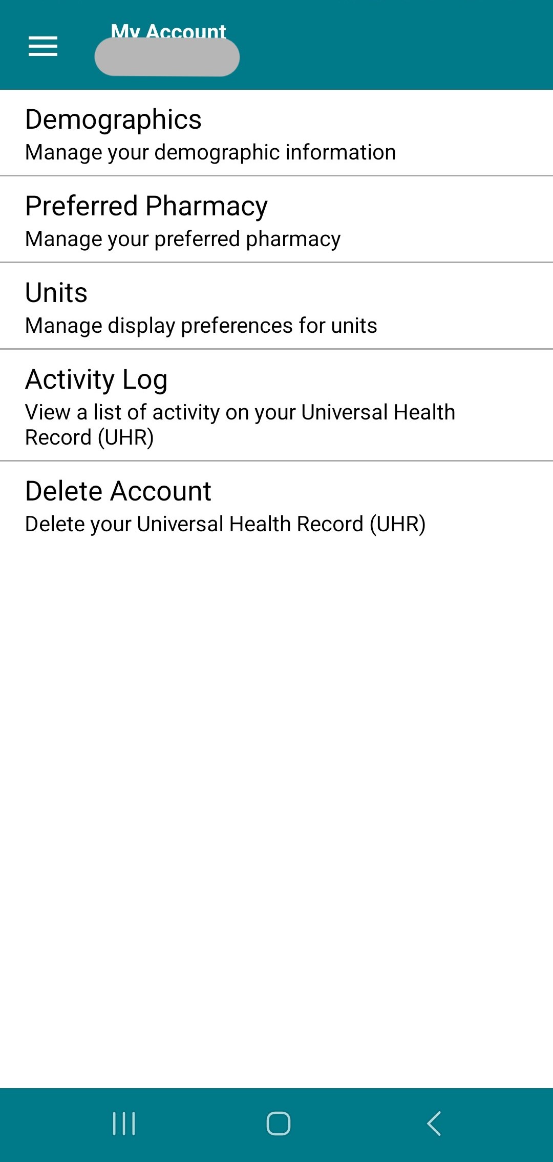 Account Management in the FollowMyHealth™ App
