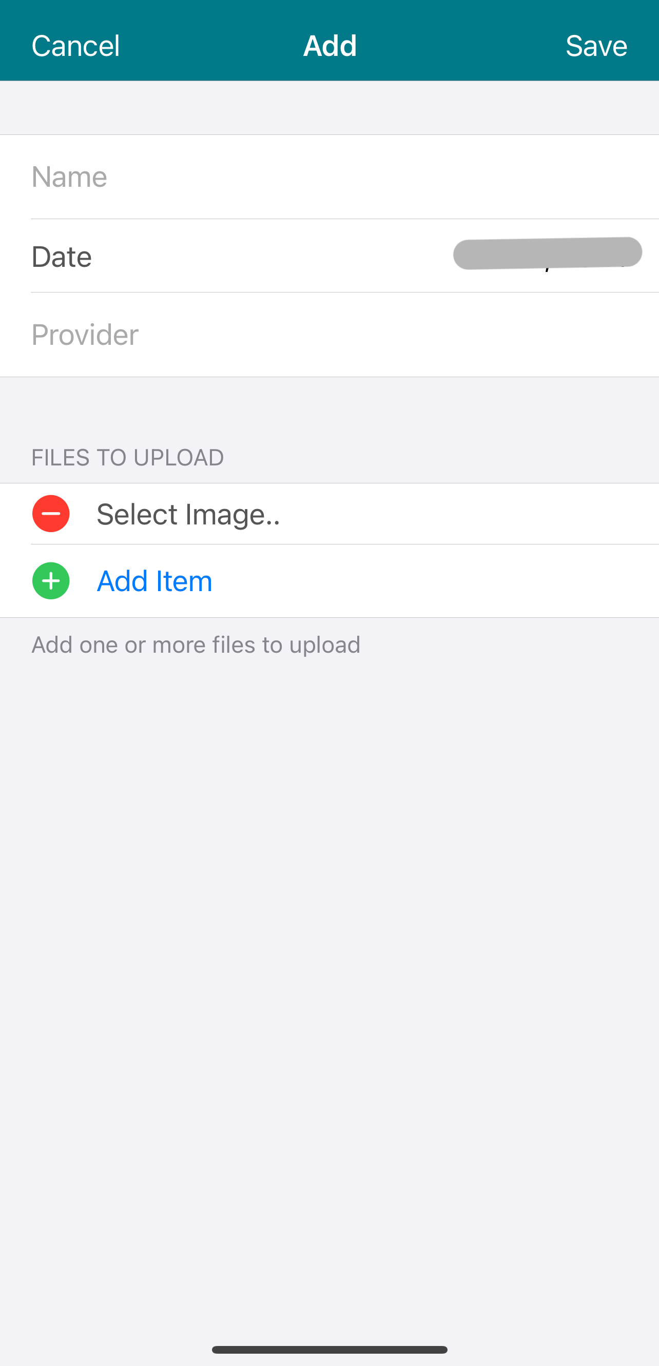 Adding a Document on the iOS App