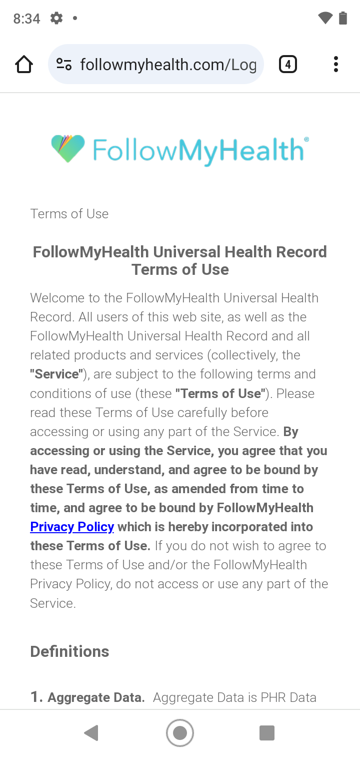 Creating a FollowMyHealth™ Account on Mobile Devices Without an Invitation