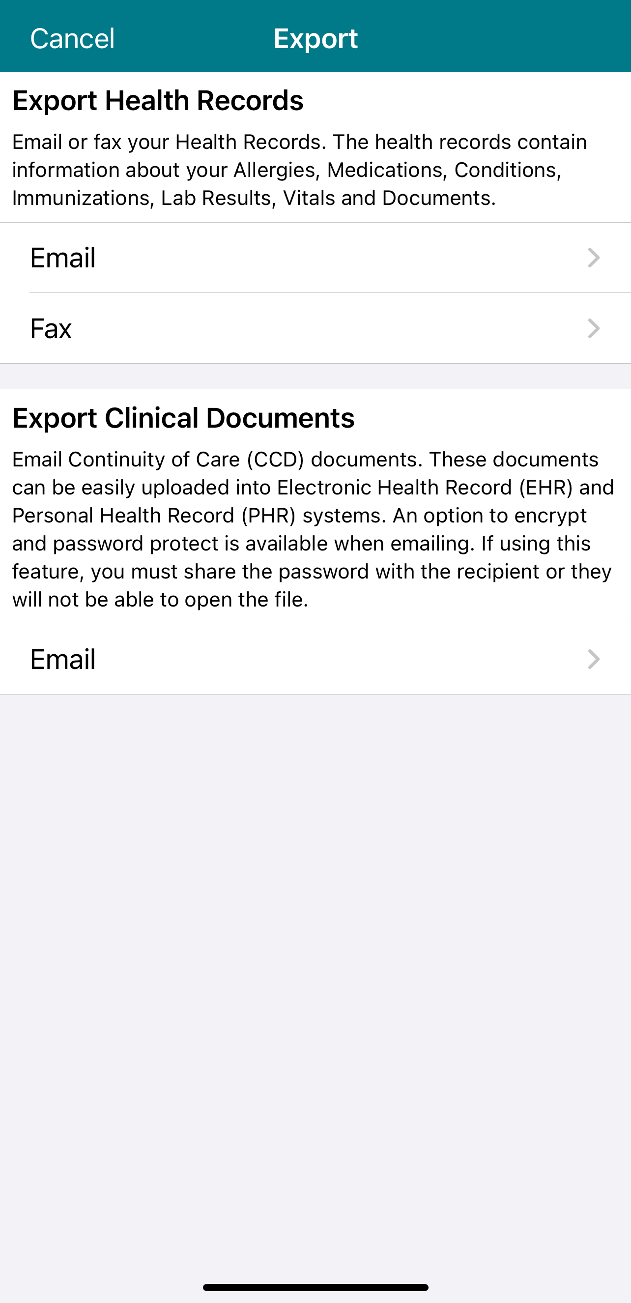 How to Export Your Health Records Using the FollowMyHealth™ Mobile App