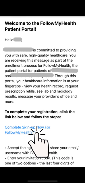 Setting Up Your FollowMyHealth™ Account on Mobile