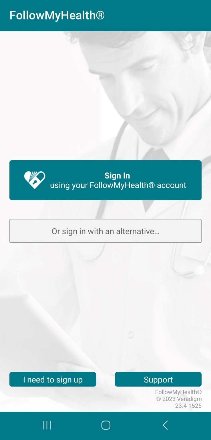 Creating Your FollowMyHealth™ Account on a Smartphone or Tablet.