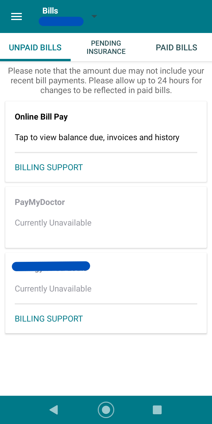 Billing in Your FollowMyHealth™ App