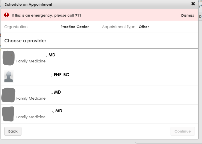 Scheduling an Appointment with Your Healthcare Provider From Your Desktop