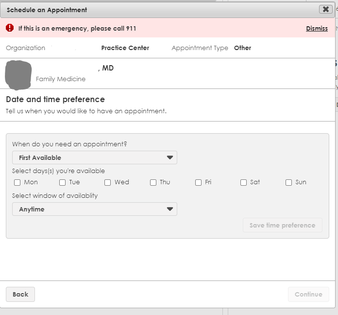 Scheduling an Appointment with Your Healthcare Provider From Your Desktop