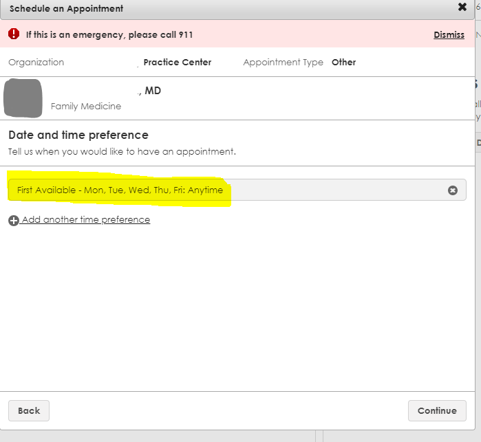 Scheduling an Appointment with Your Healthcare Provider From Your Desktop