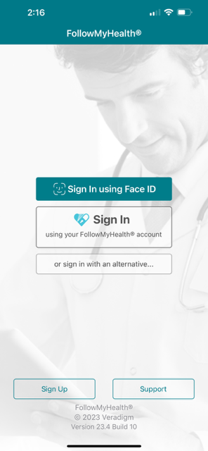 Logging into Your FollowMyHealth™ Mobile Account