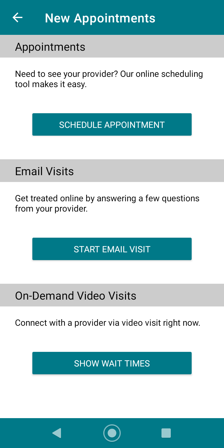 How to Schedule Appointments Using the FollowMyHealth™ App on Android