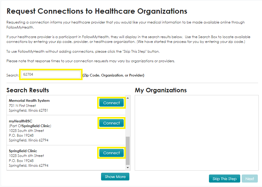 Creating a FollowMyHealth Universal Health Record Without An Invitation