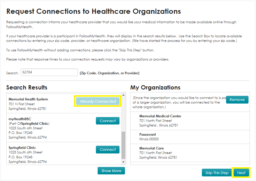 Creating a FollowMyHealth Universal Health Record Without An Invitation